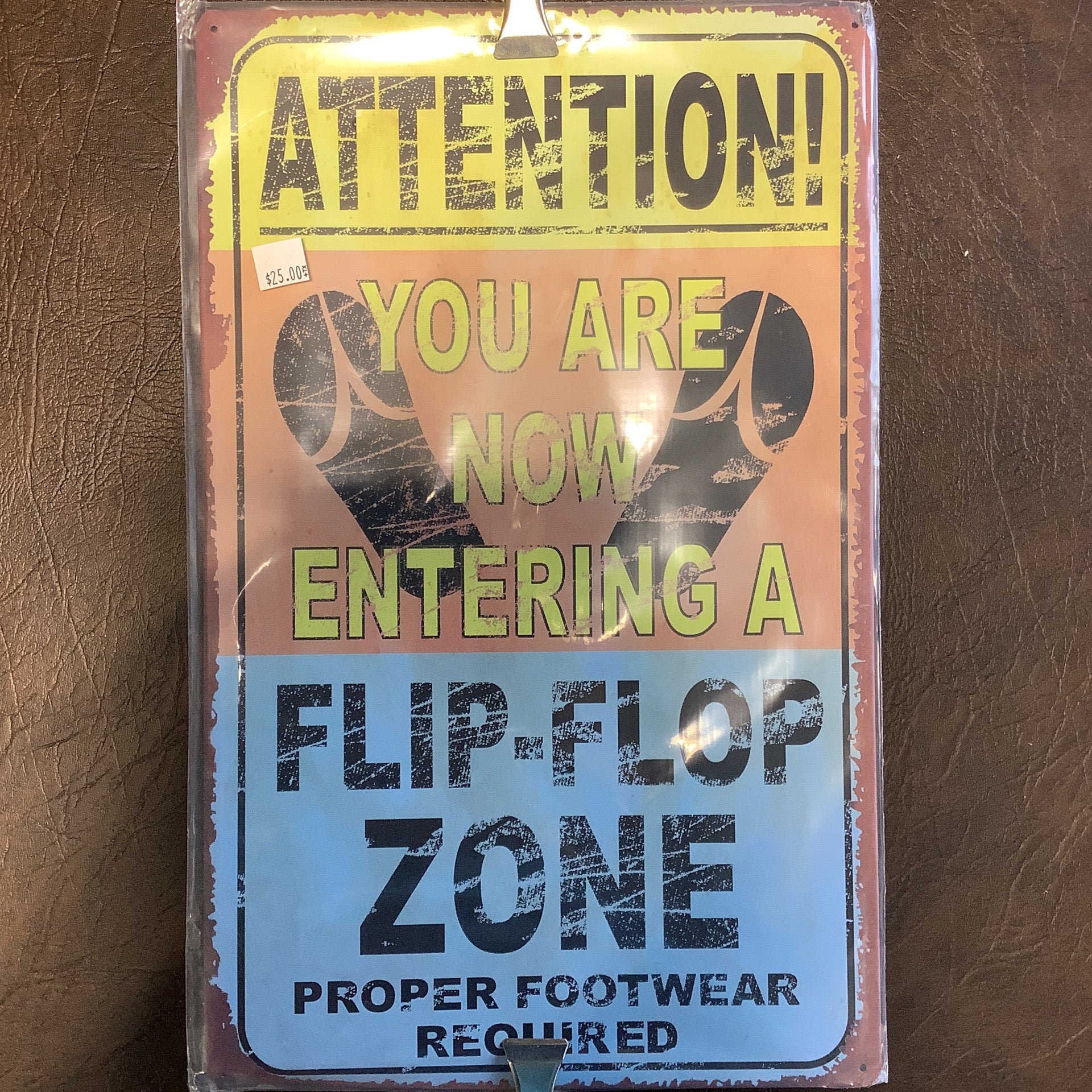 Flip Flop Zone Sign | Backyard Escapes