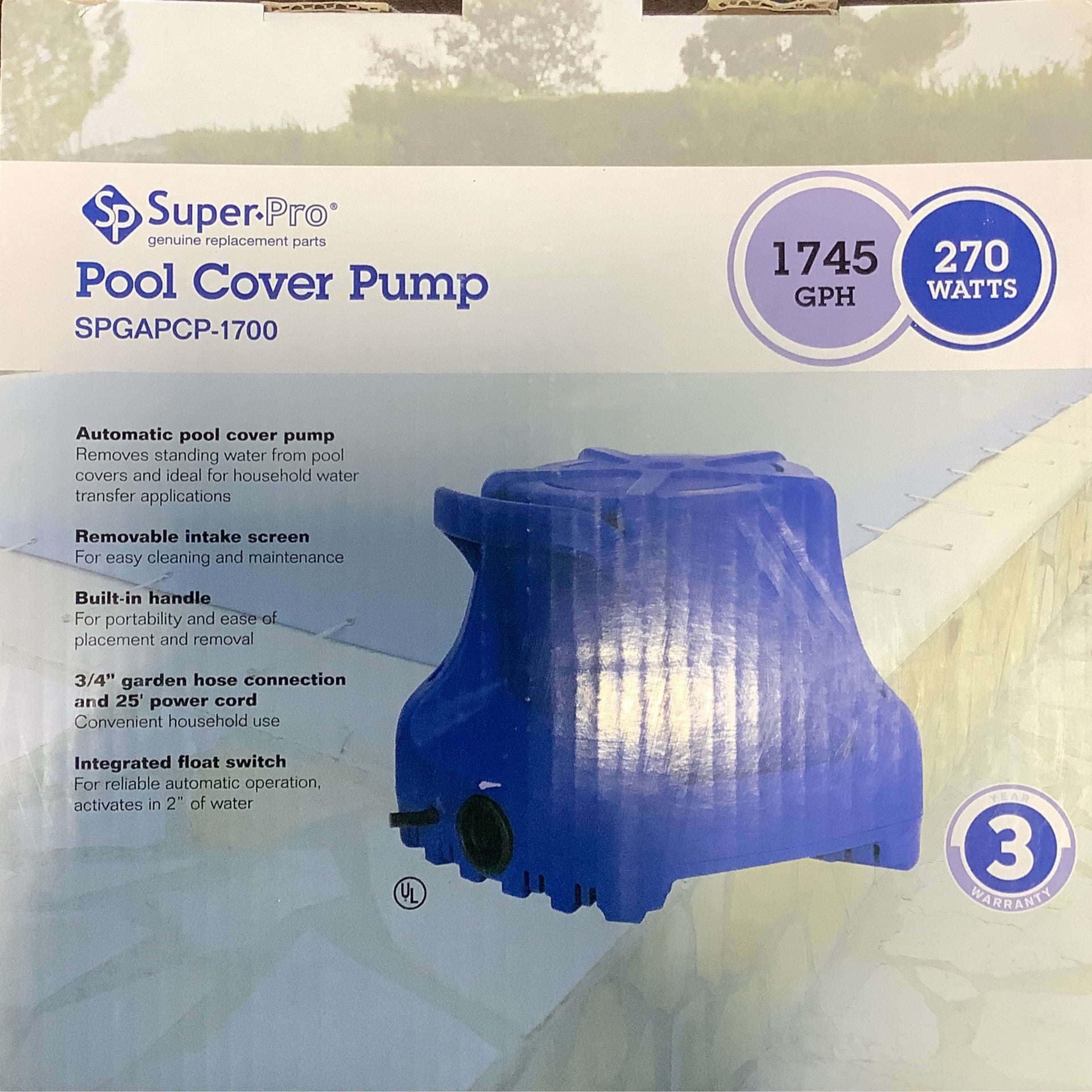 Pool Cover Pump - Super Pro | Backyard Escapes